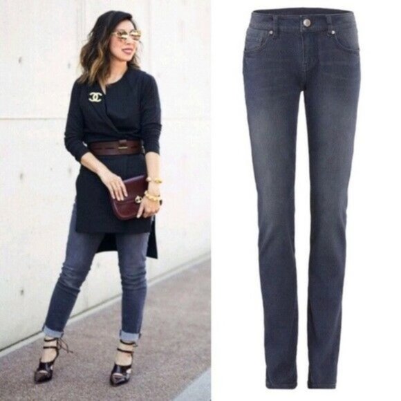 CAbi | Jeans | Cabi 391 Slim Boyfriend Midrise Grey Jean 1 Euc | Poshmark